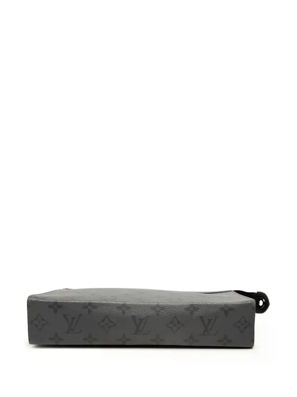 LOUIS VUITTON Monogram Eclipse Reverse Pochette Voyage Mm Clutch Bag