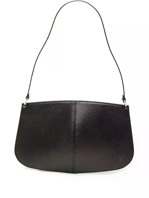 LOUIS VUITTON Epi Demi Lune Pochette Shoulder Bag - Black