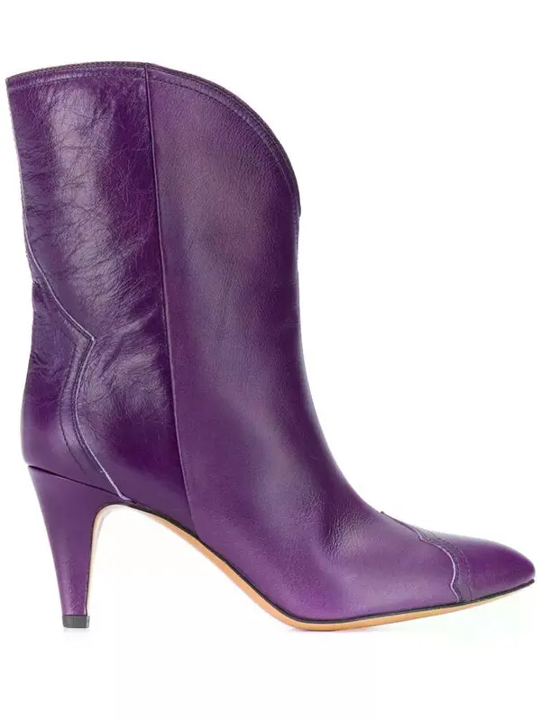 Isabel Marant Étoile Dythey Textured Leather Ankle Boots