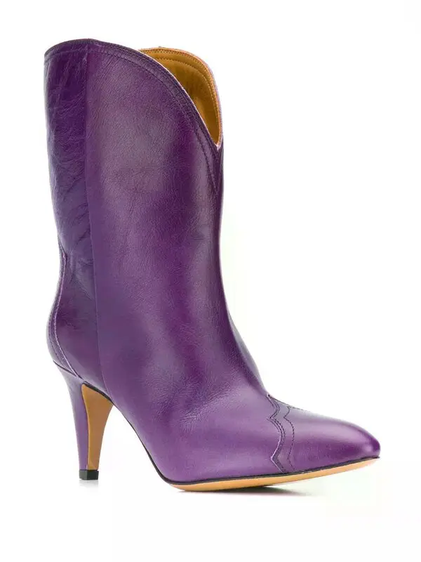 Isabel Marant Étoile Dythey Textured Leather Ankle Boots