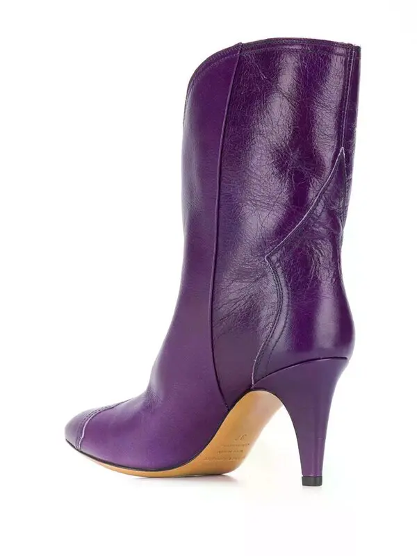 Isabel Marant Étoile Dythey Textured Leather Ankle Boots