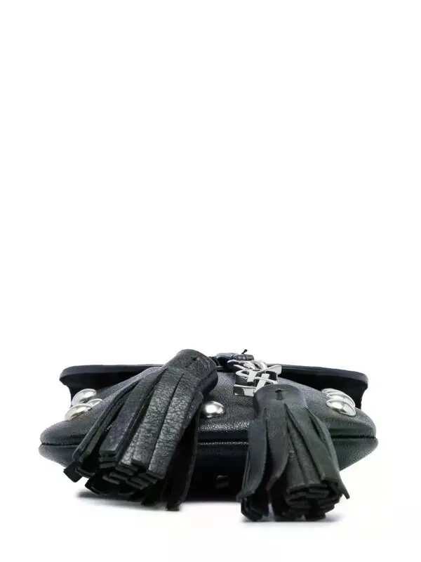 Saint Laurent Studded Leather Phone Pouch Crossbody Bag