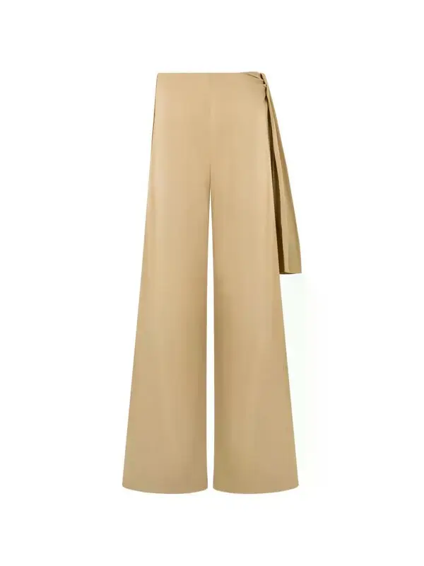 Alberta Ferretti Draped Flared Trousers