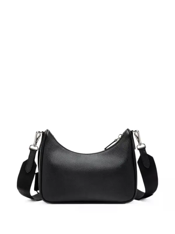 Prada Re-edition 2005 Saffiano Leather Shoulder Bag - Black
