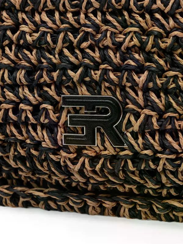 ERMANNO FIRENZE Braided-handle Raffia Tote Bag