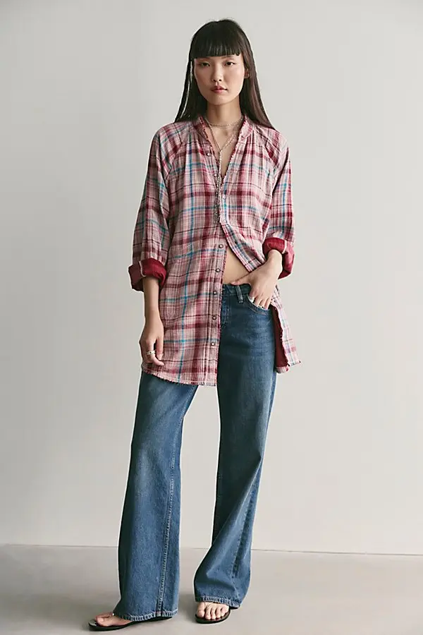 Free People We The Free Tunic - Mauve Combo
