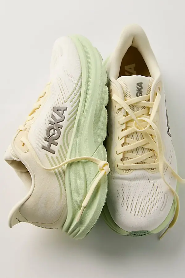 HOKA® Clifton 11 Running Sneakers - Alabaster/morning Dew