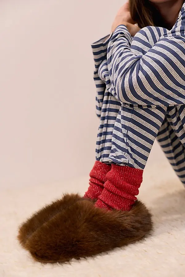 FP VEGAN COLLECTION Faux Fur Slippers - Mink