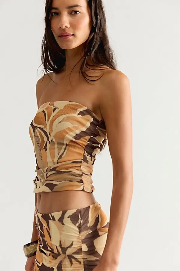 Free People Presley Maxi Skirt Set - Chocolate Combo