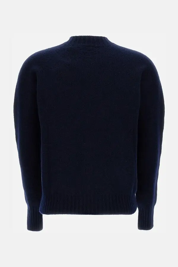 DRUMOHR Wool Jersey-knit Mock Neck Sweater