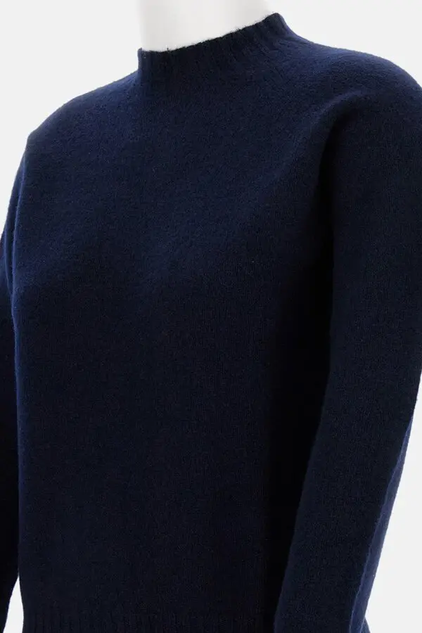 DRUMOHR Wool Jersey-knit Mock Neck Sweater