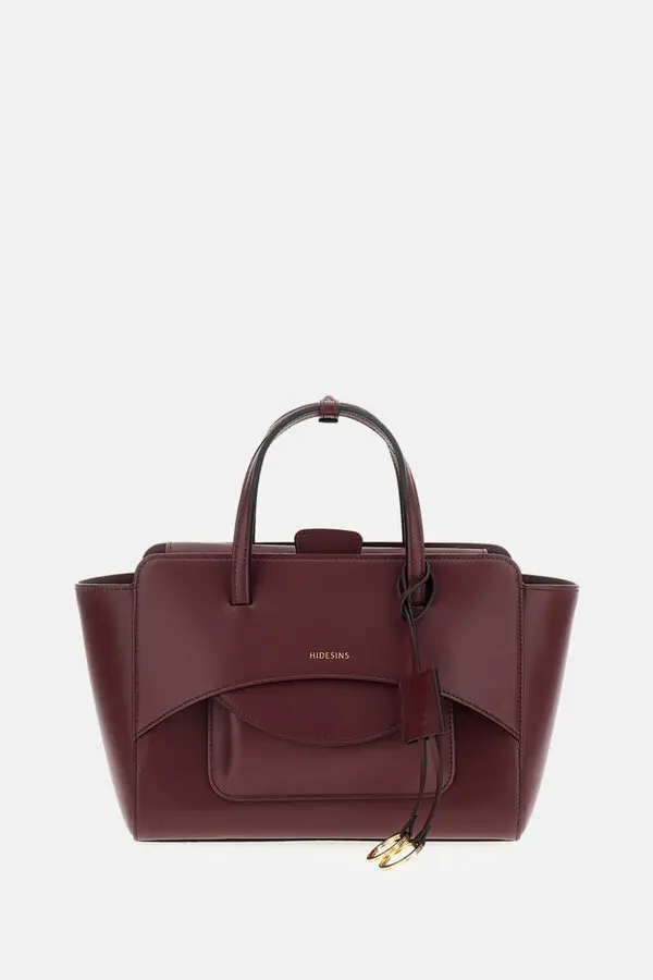 HIDESINS Leather Flap Crossbody Bag - Rosso