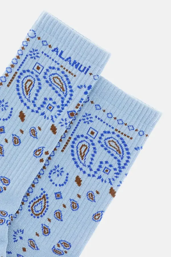 Alanui Bandana Socks - Azzurro