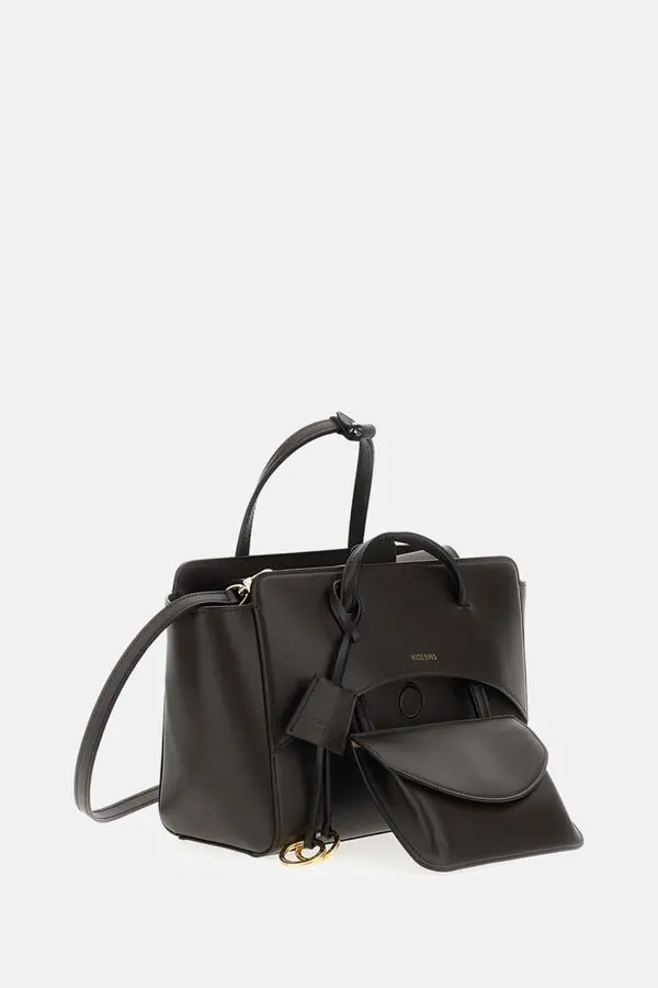 HIDESINS Leather Shoulder Bag - Marrone
