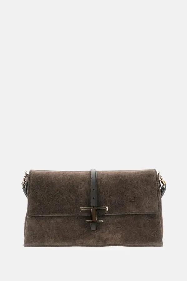 TOD'S Small Timeless T Flap Bag