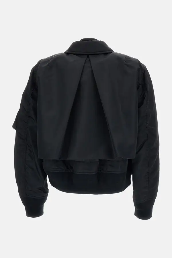 Sacai Nylon Twill Jacket - Nero