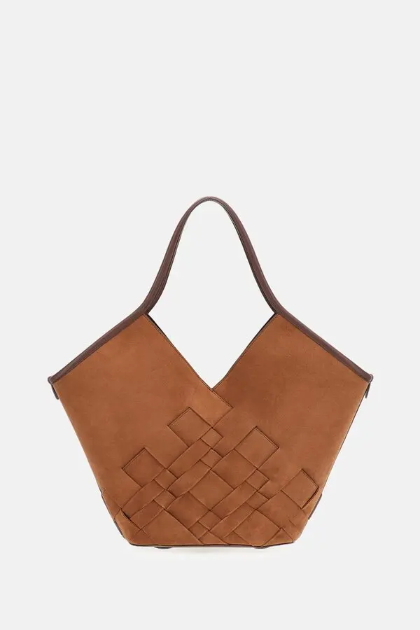 Hereu Coloma Suede Tote Bag - Brown