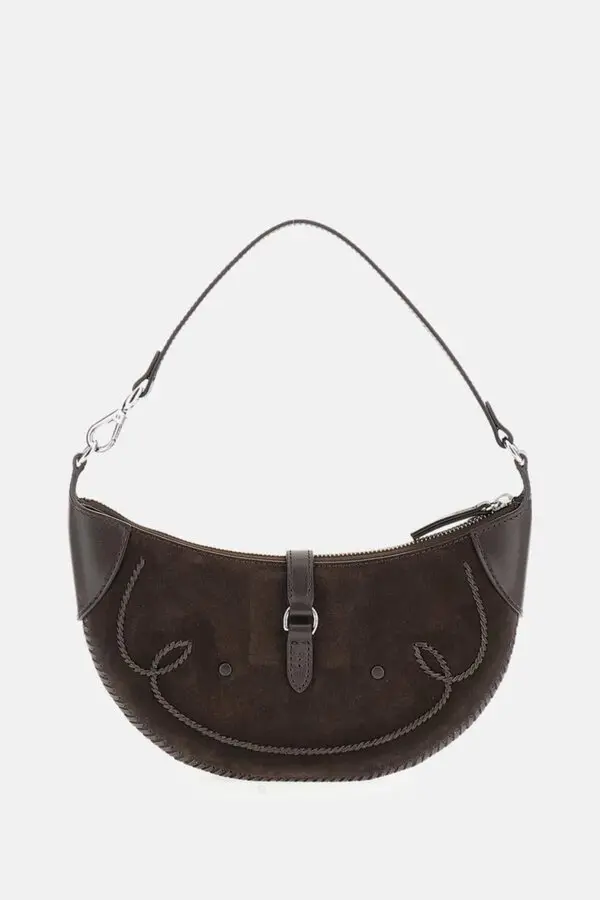 Polo Ralph Lauren Borsa Mini Shoulder Polo Id Western - Marrone