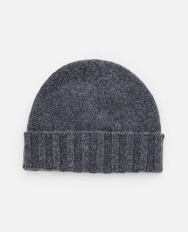 DRUMOHR Ribbed Knit Beanie - Grey