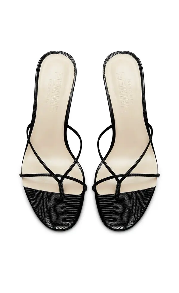 Femme La Sicilian Slipper Noir - Black