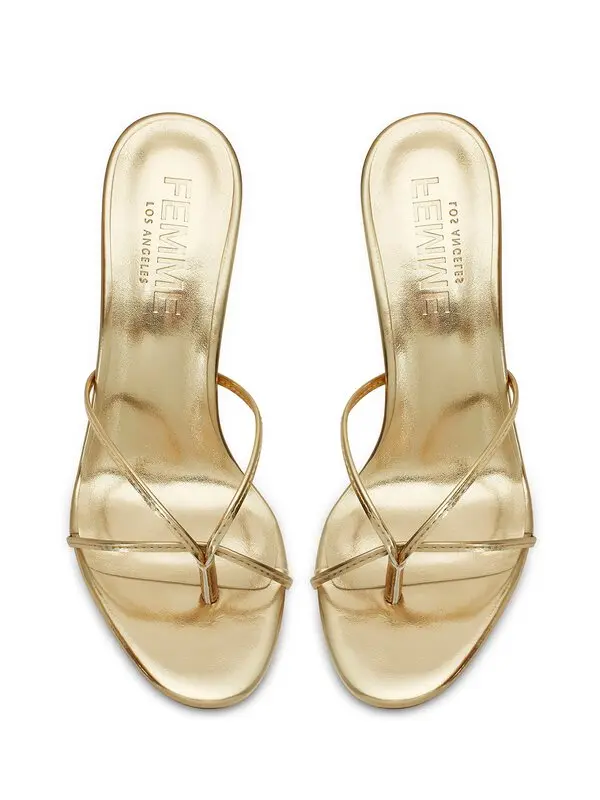 Femme La Sicilian Slipper - Gold