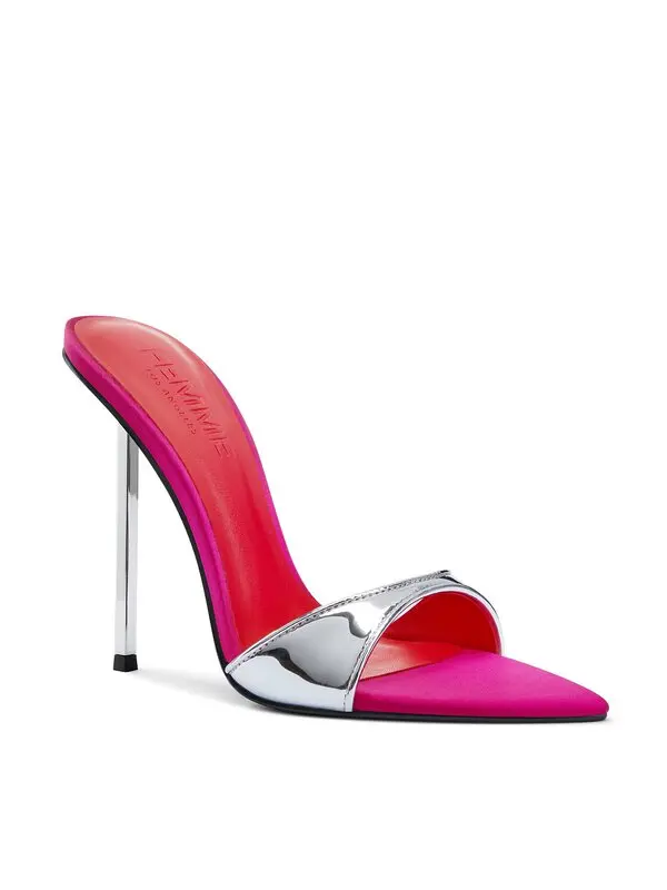FEMME Whiskey Slipper Platinum/pink