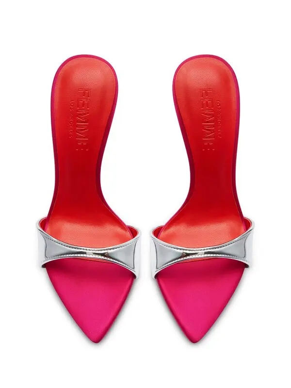 FEMME Whiskey Slipper Platinum/pink