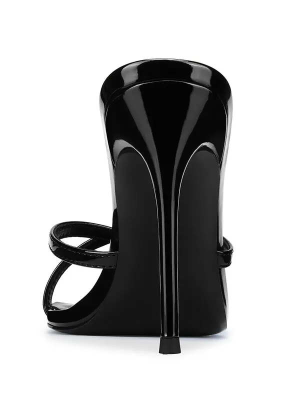 Femme La Donatella 100 Stiletto Heel - Black