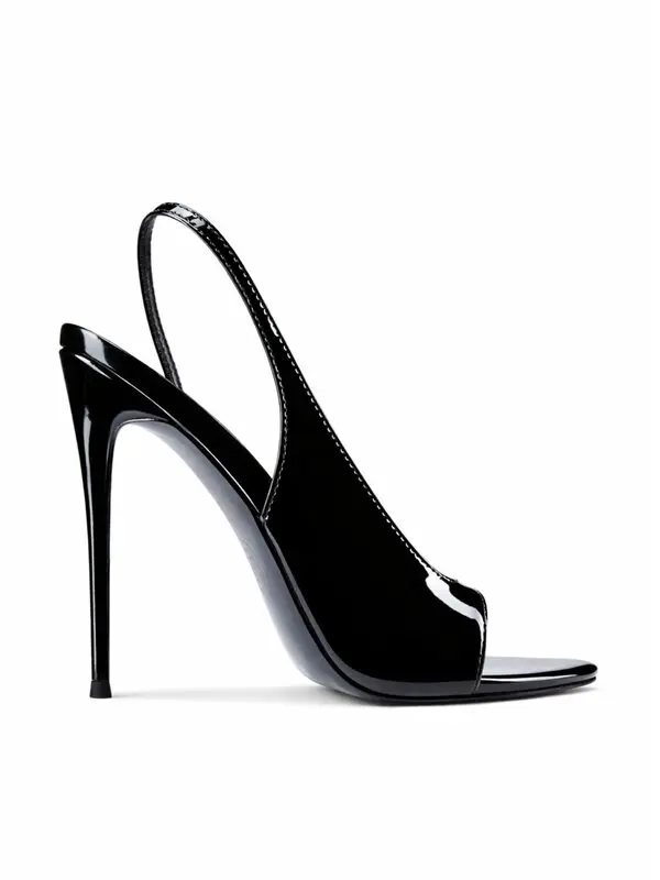 Femme La Riviere Slingback Stiletto Heel - Black
