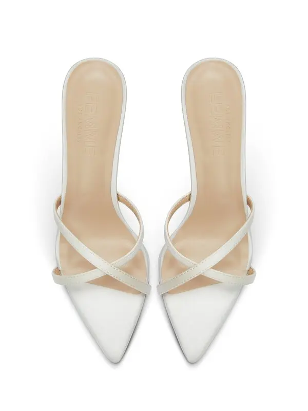 Femme La Donatella 100 Stiletto Heel - White