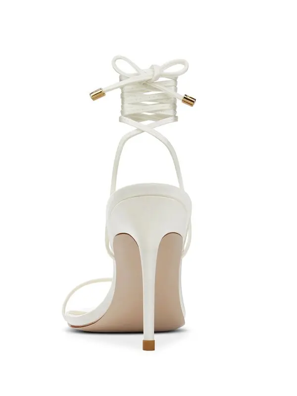Femme La 3.0 Barely There Lace Up Heel Satin