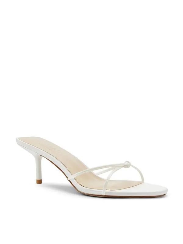 Femme La Maeve Slipper Stiletto Sandal - White