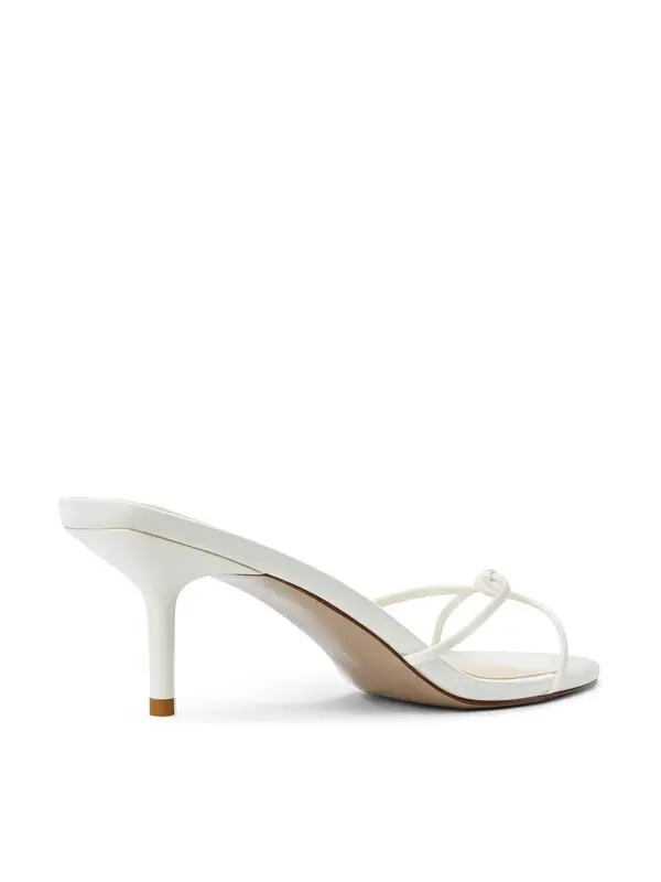 Femme La Maeve Slipper Stiletto Sandal - White