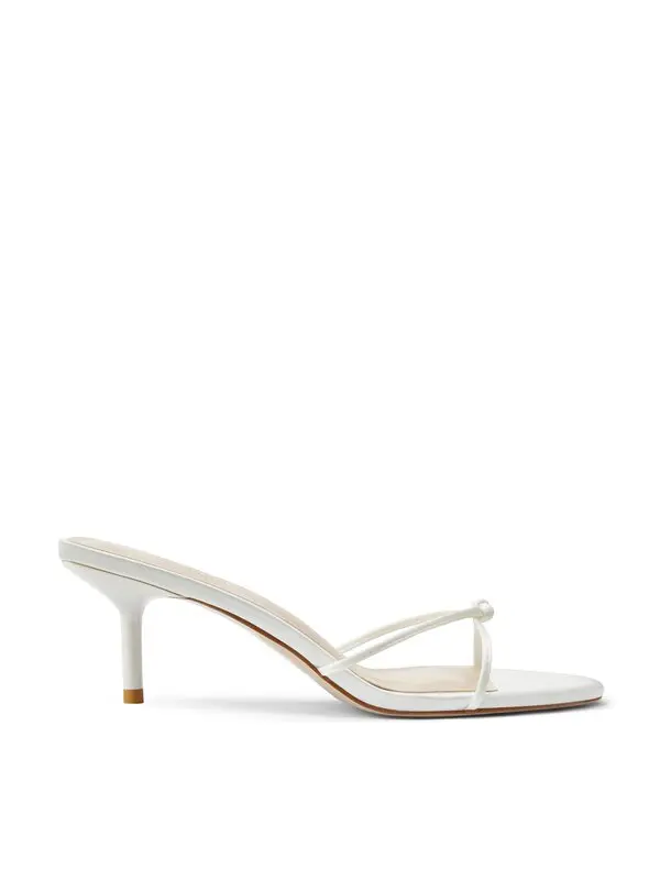 Femme La Maeve Slipper Stiletto Sandal - White