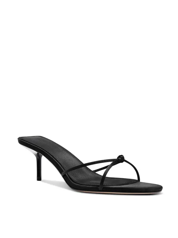 Femme La Maeve Slipper Kitten Heel - Black