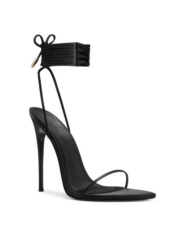Femme La Luce Minimale Stiletto Heels - Black