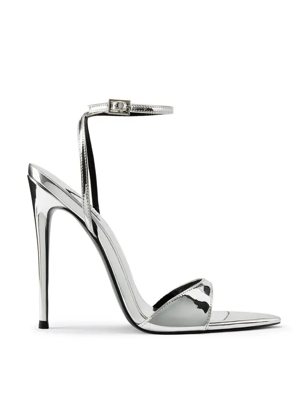Femme La Gg Heel Mirrored Stiletto Sandals