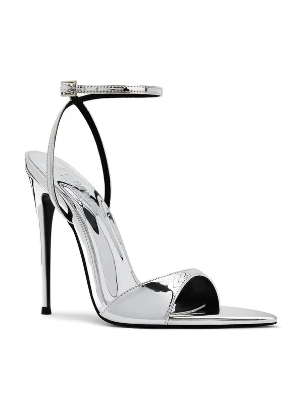 Femme La Gg Heel Mirrored Stiletto Sandals