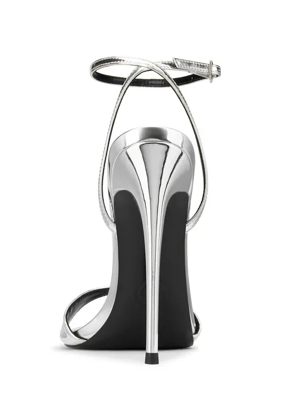 Femme La Gg Heel Mirrored Stiletto Sandals