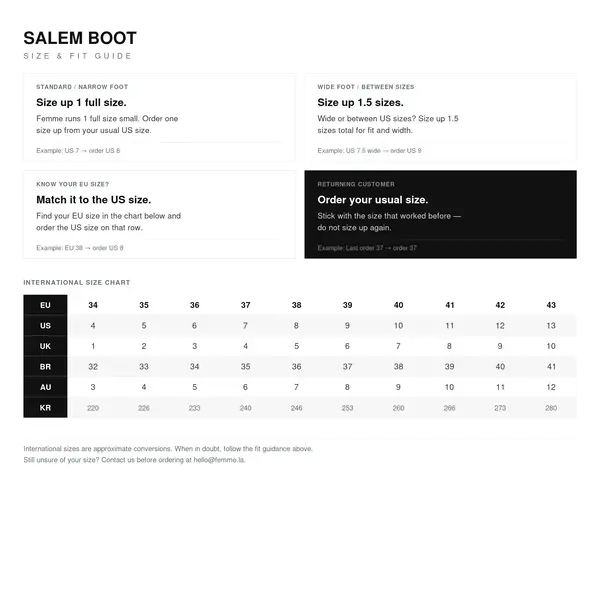 Femme La Salem Boot