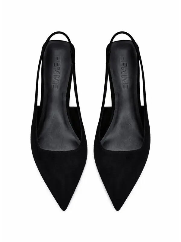 Femme La G55 Slingback Suede Noir