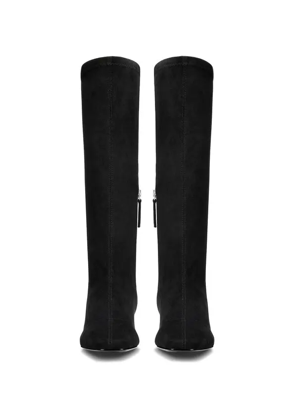 Femme La Park Ave. Boot Knee High Suede Zip Up