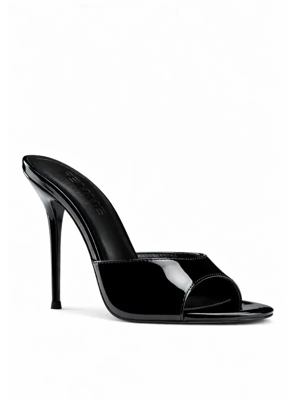 Femme La Paulo Slipper Stiletto Heel - Black