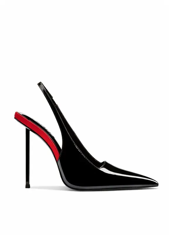 Femme La G63x Slingback 120 Two Tone Stiletto Heel - Black
