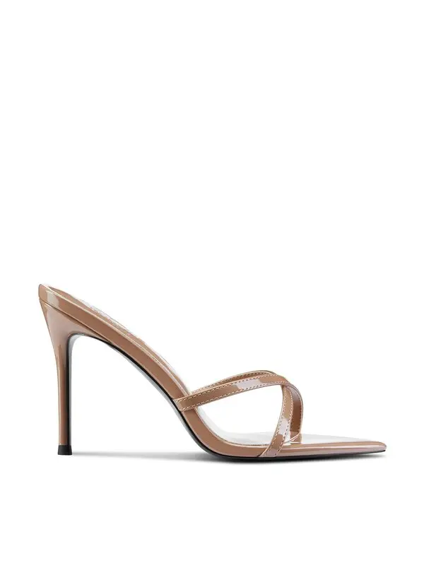 Femme La Donatella 100 Stiletto Sandals - Nude