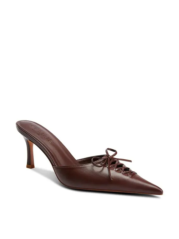 Femme La Louis Slipper With Kitten Heel