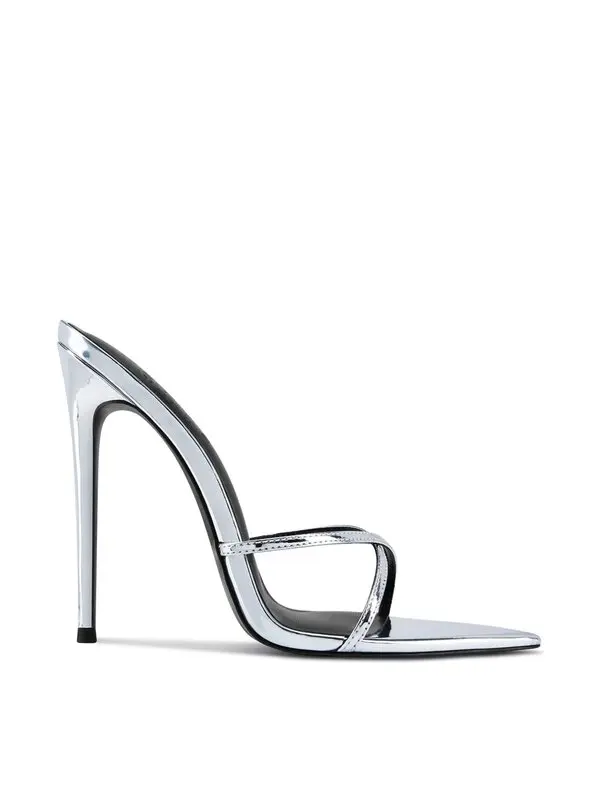 Femme La Donatella Mule Platinum - Silver