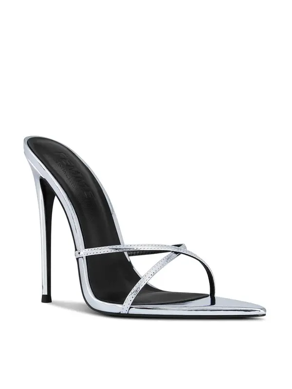 Femme La Donatella Mule Platinum - Silver