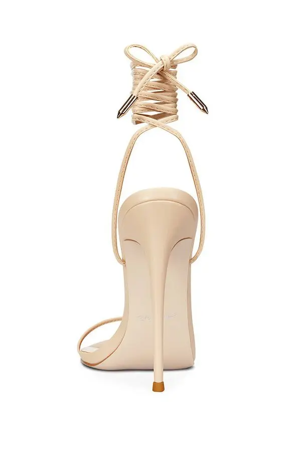 Femme La Luce Minimale Latte Stiletto Sandals - Nude