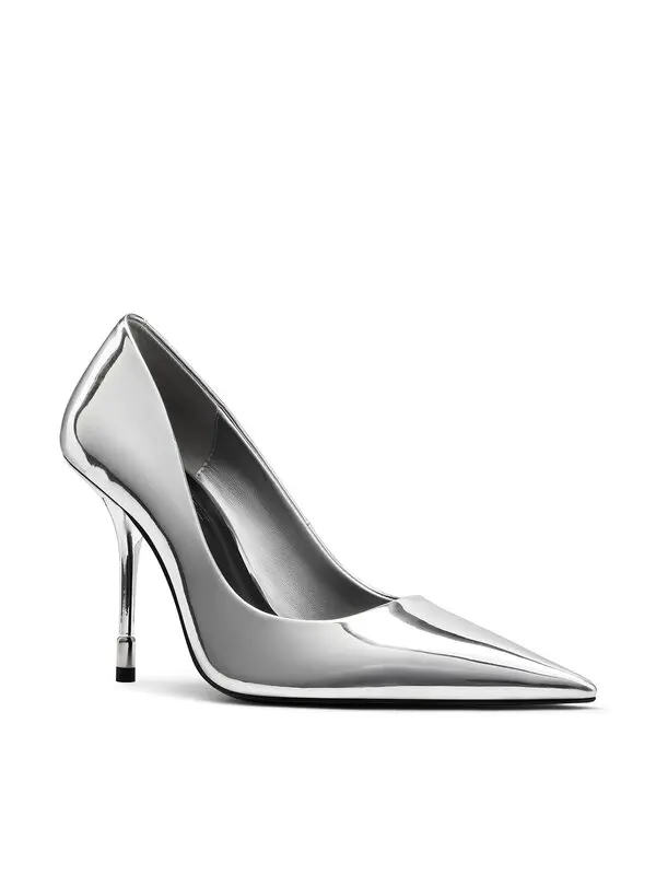 Femme La Pulse Pump Platinum Stiletto Heel - Silver